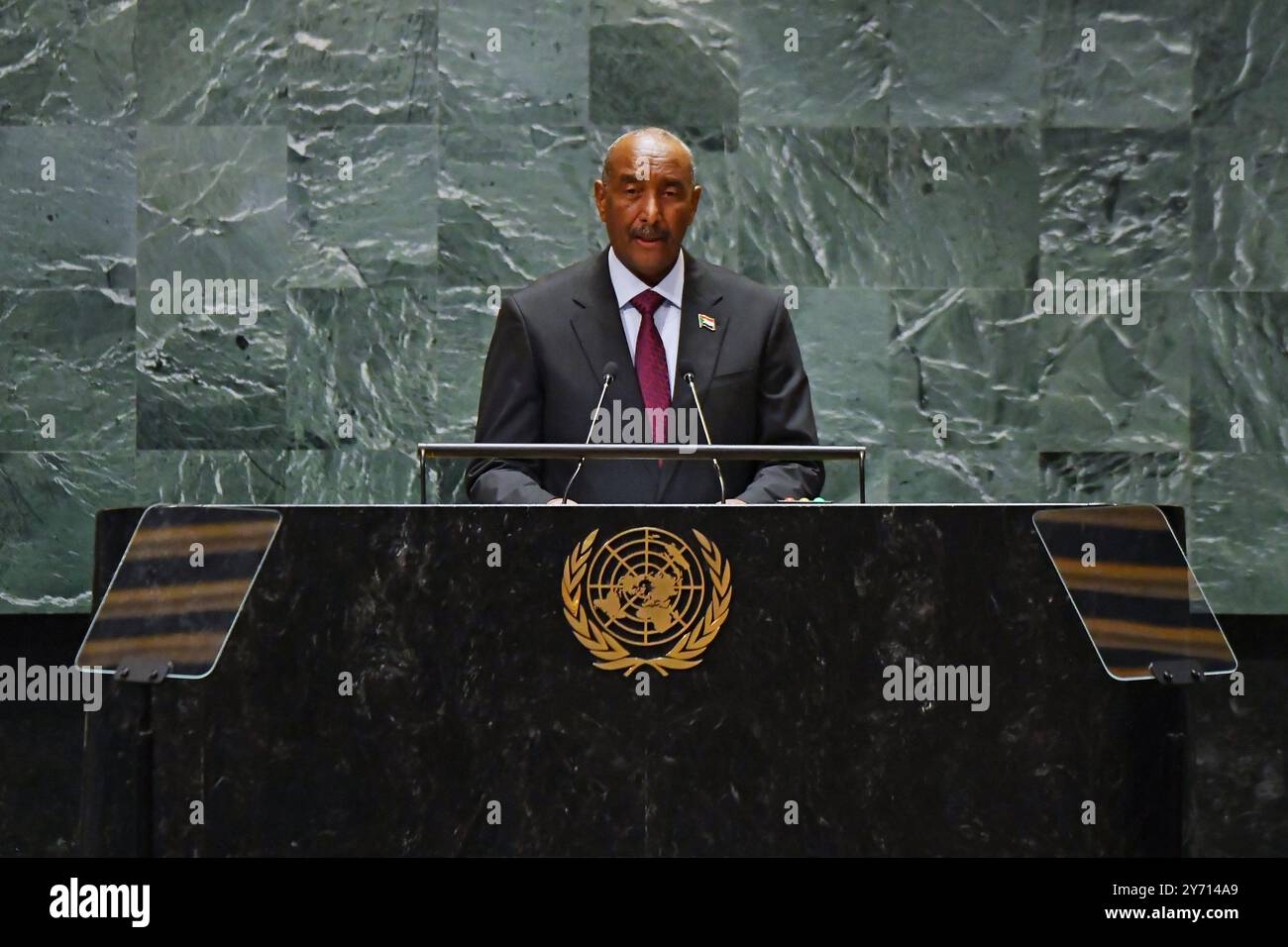 United Nations. 26th Sep, 2024. Chairman of Sudan's Sovereignty Council ...
