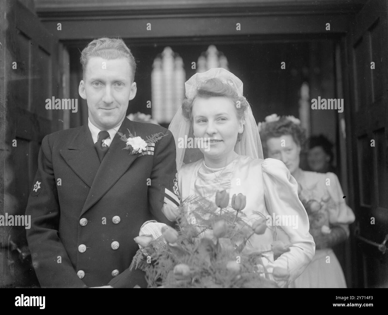 Whitelock - Saunders Wedding . 1 January 1947 Stock Photo - Alamy