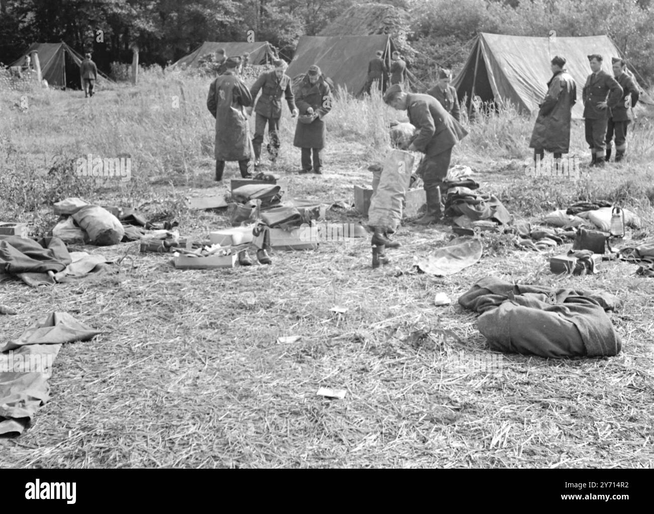 R.A.F. Airfield scene 1945 Stock Photo - Alamy