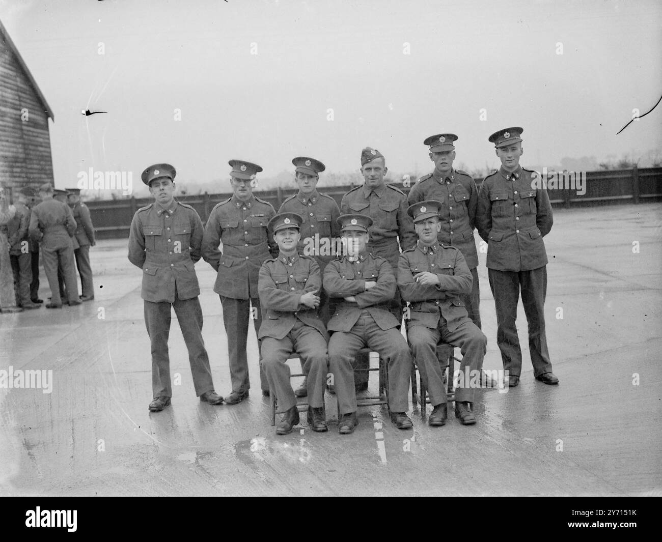 Army Group - Stone 1940 Stock Photo - Alamy