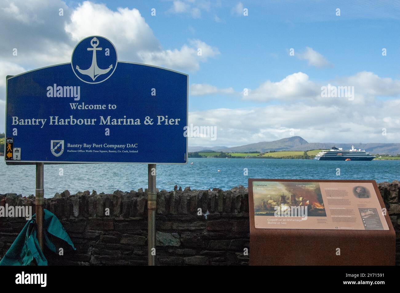 Friday 27 Sept. 2024, Bantry West Cork Ireland; The final cruise ship ...