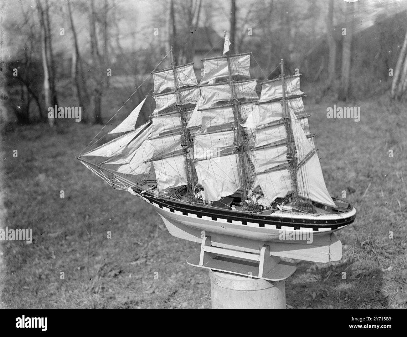Model Wind Jammer 18 April 1946 Stock Photo - Alamy
