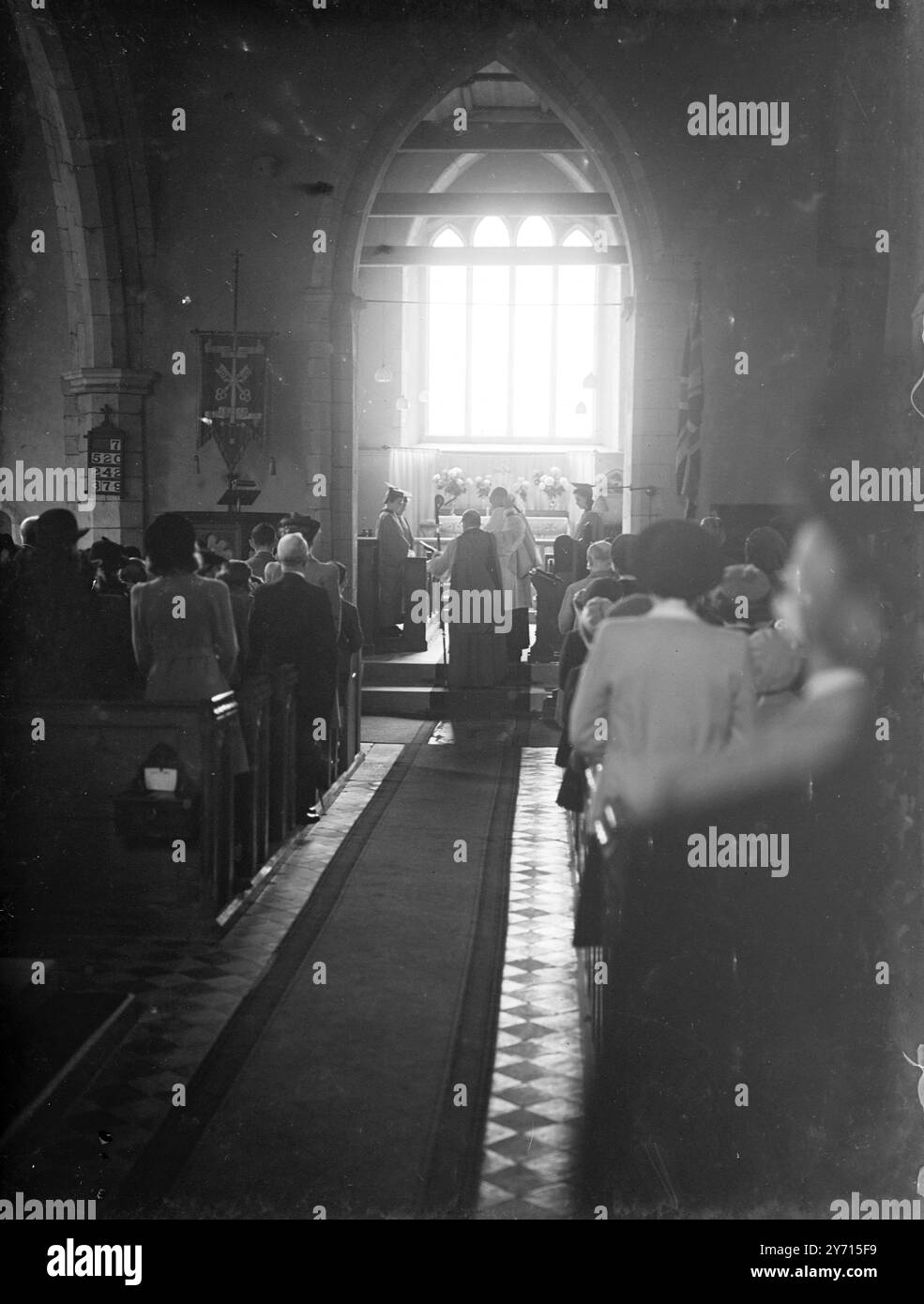 Dedication - The Bishop of Rochester at Cudham Church . 1 January 1946 ...