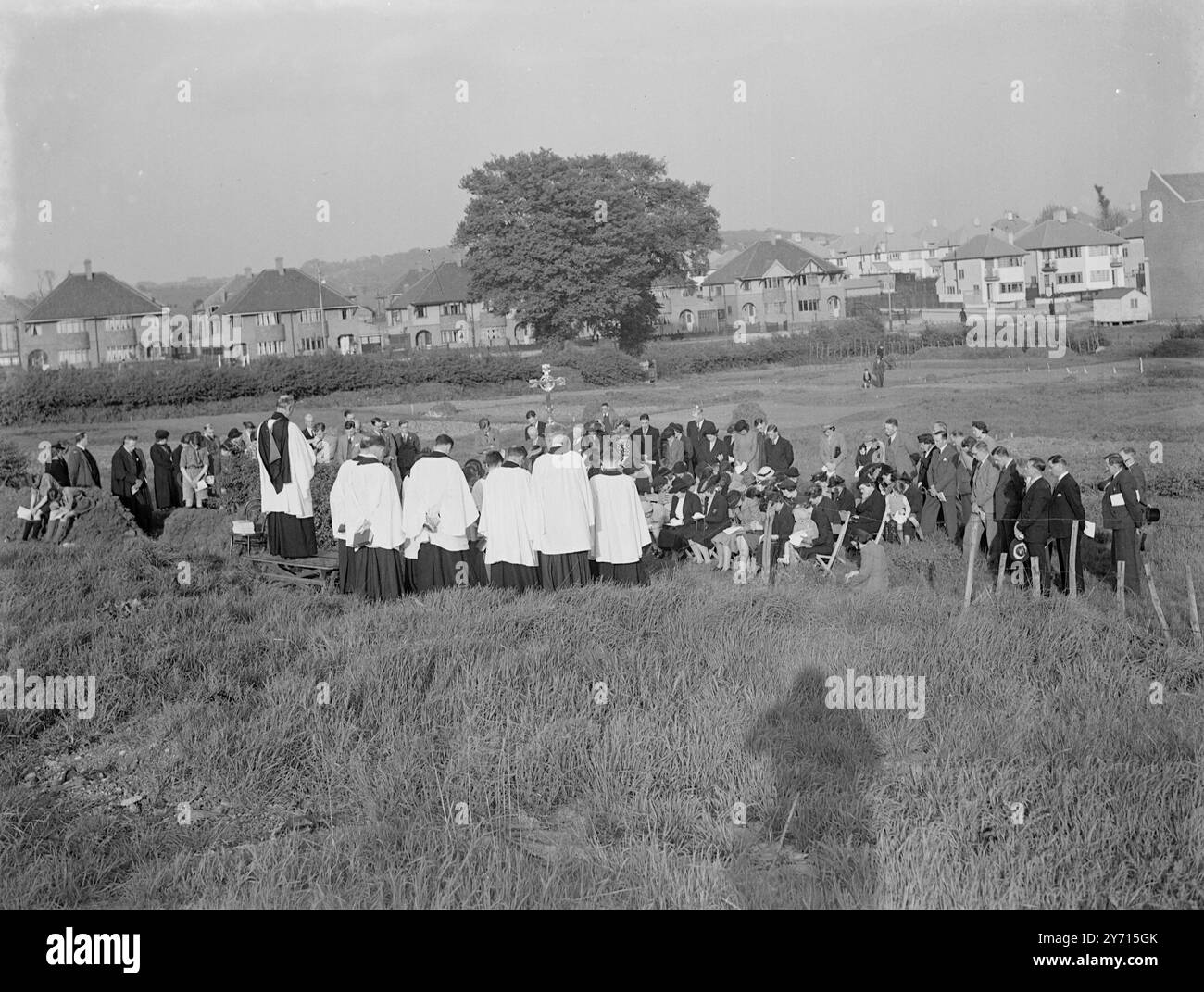 Open Air Church Service 1940 Stock Photo - Alamy