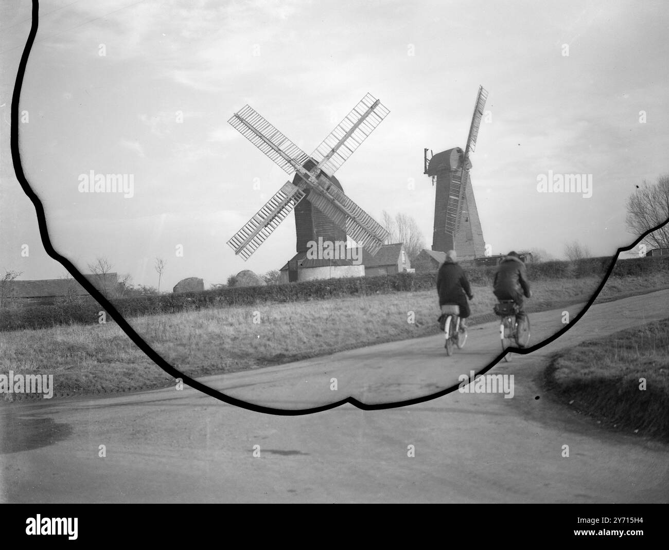 Outwood Mill 1 January 1940 Stock Photo - Alamy