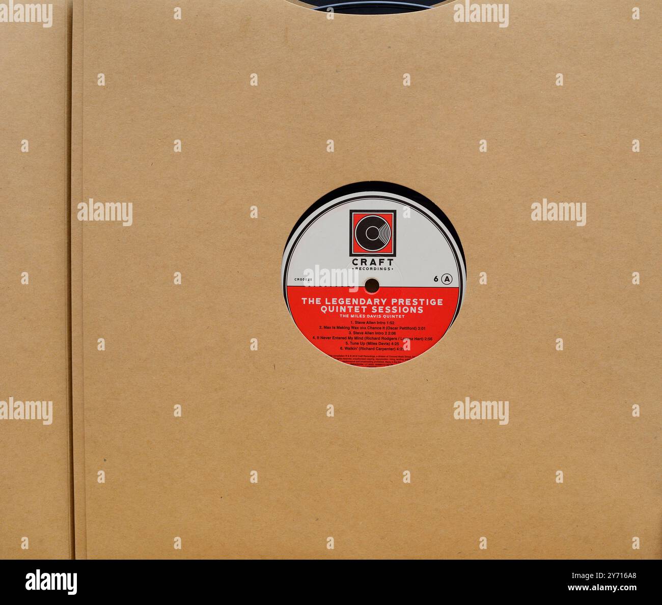 Vintage vinyl record cover. Miles Davis-The Legendary Prestige Quintet Sessions, 1955-1956 ...