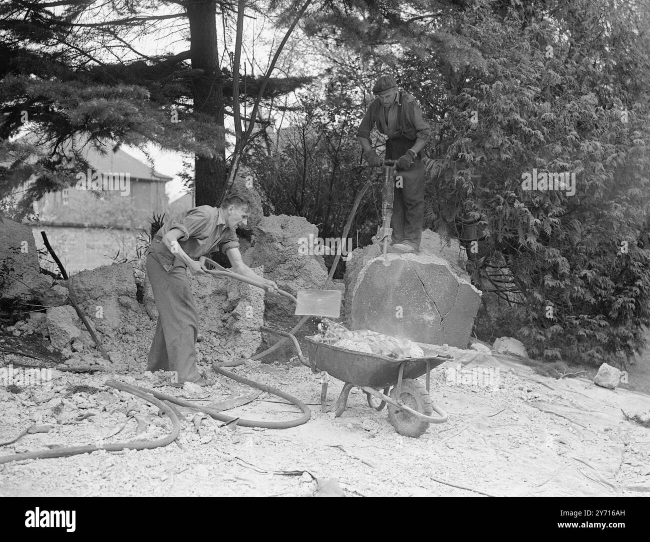 Tank Blocks 1946 Stock Photo - Alamy