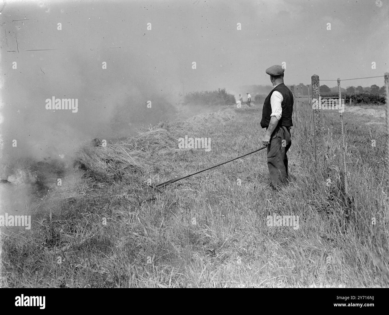 Hay burning Black and White Stock Photos & Images - Alamy
