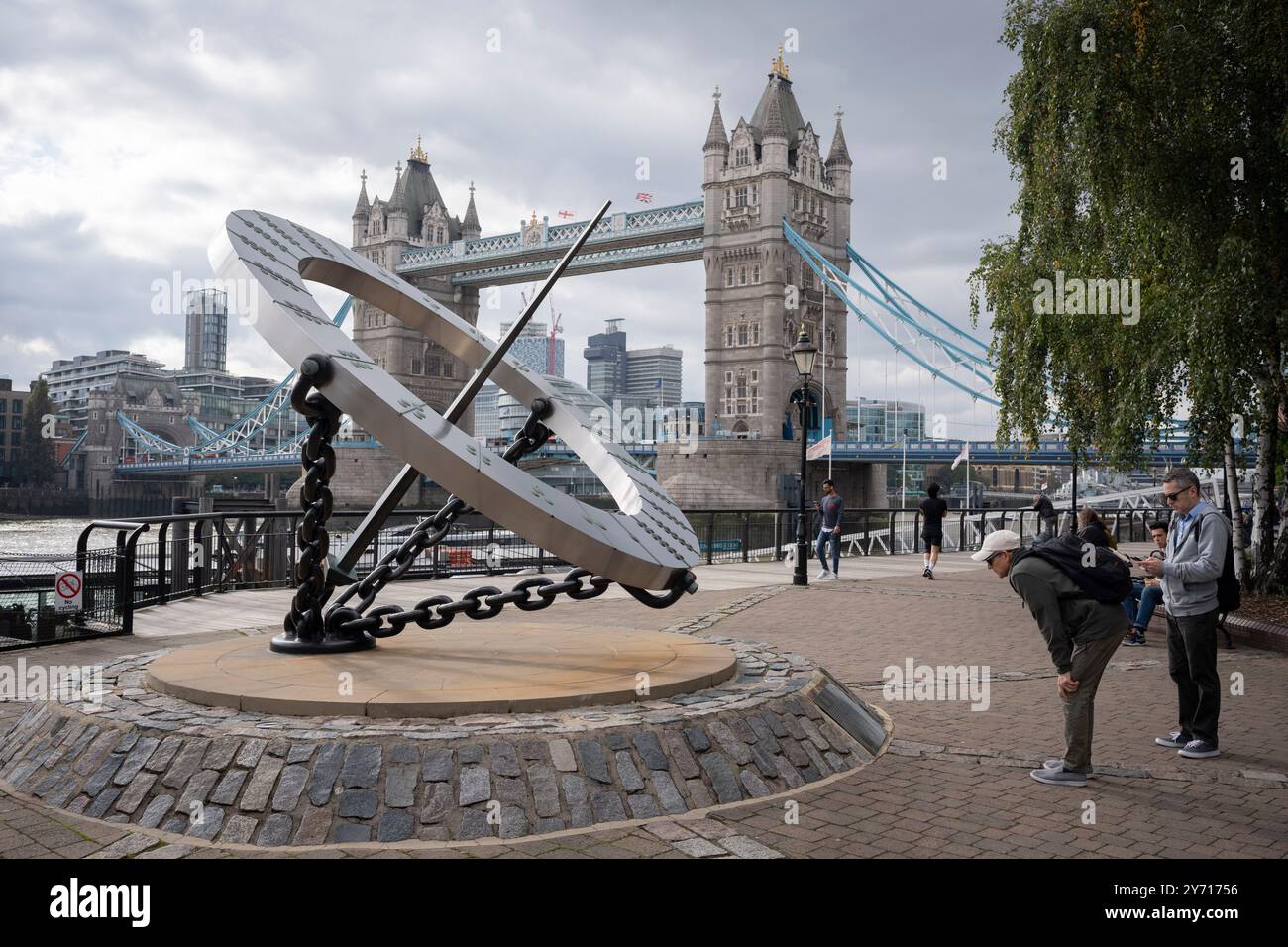 With London's Tower Bridge in the background, is the celestial ...