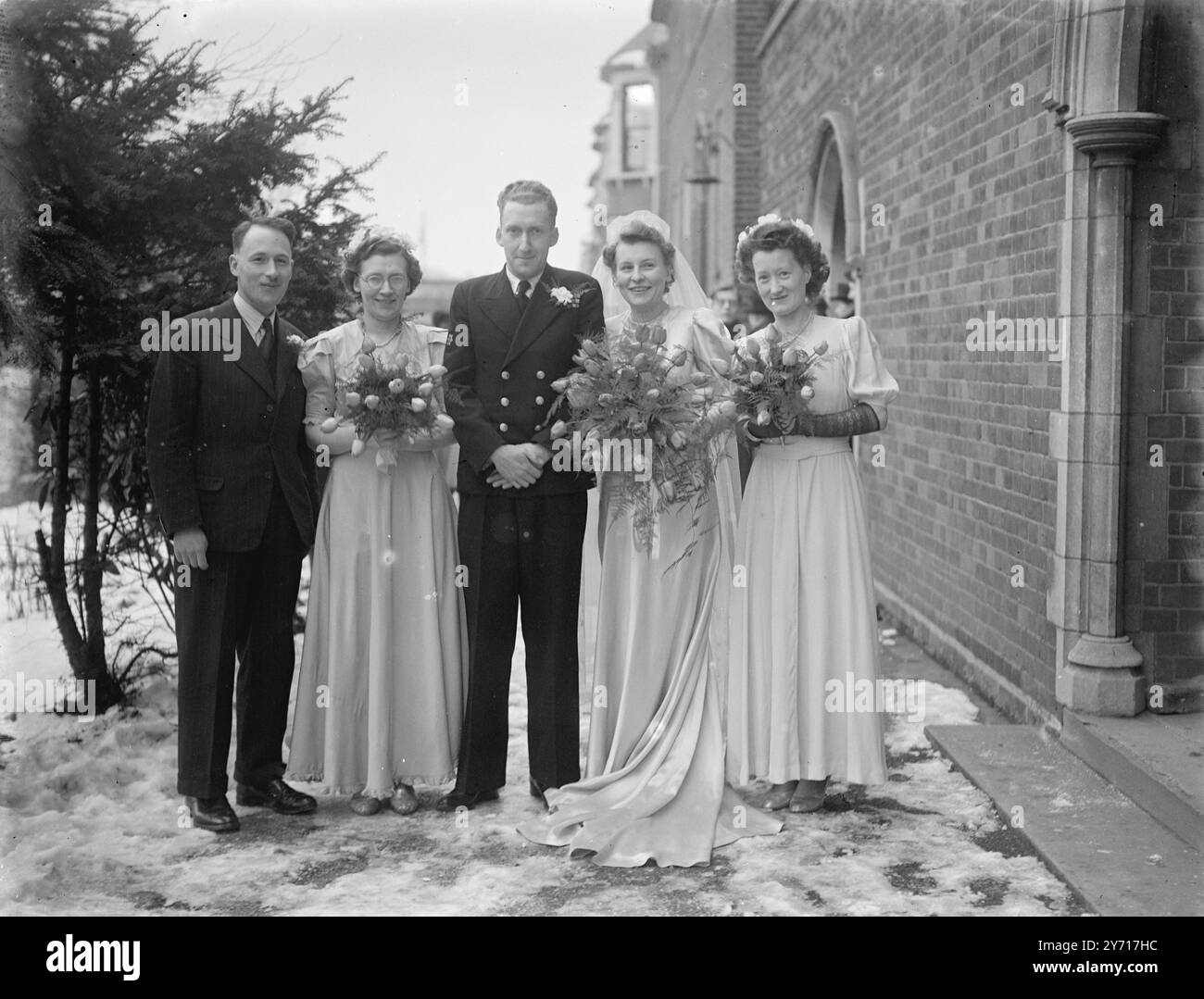 Whitelock - Saunders Wedding . 1 January 1947 Stock Photo - Alamy