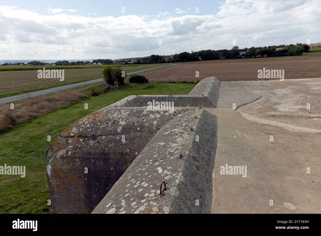 View of the roof at the rear of a M272 design, German casemates, at ...