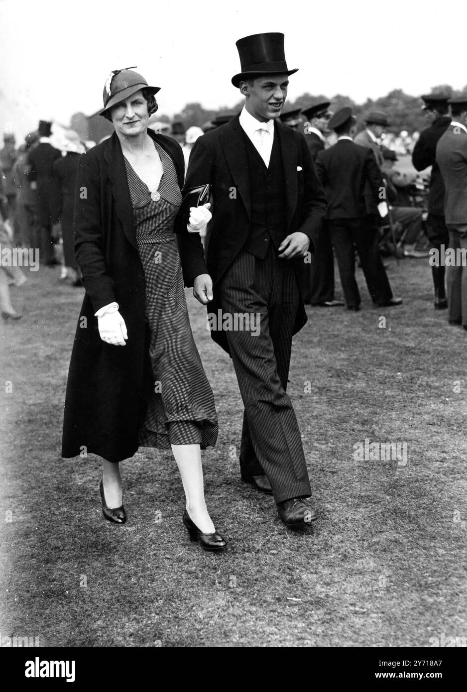 Eton v Winchewster at Eton Lady Broughton and her son Mr E D Broughton ...