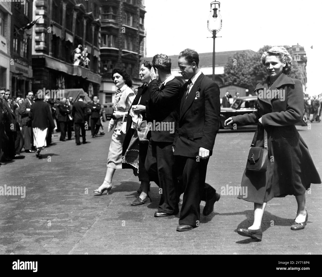 Left to right Maureen Riggs , Catherine Struthers , Mr Baker , Mr ...