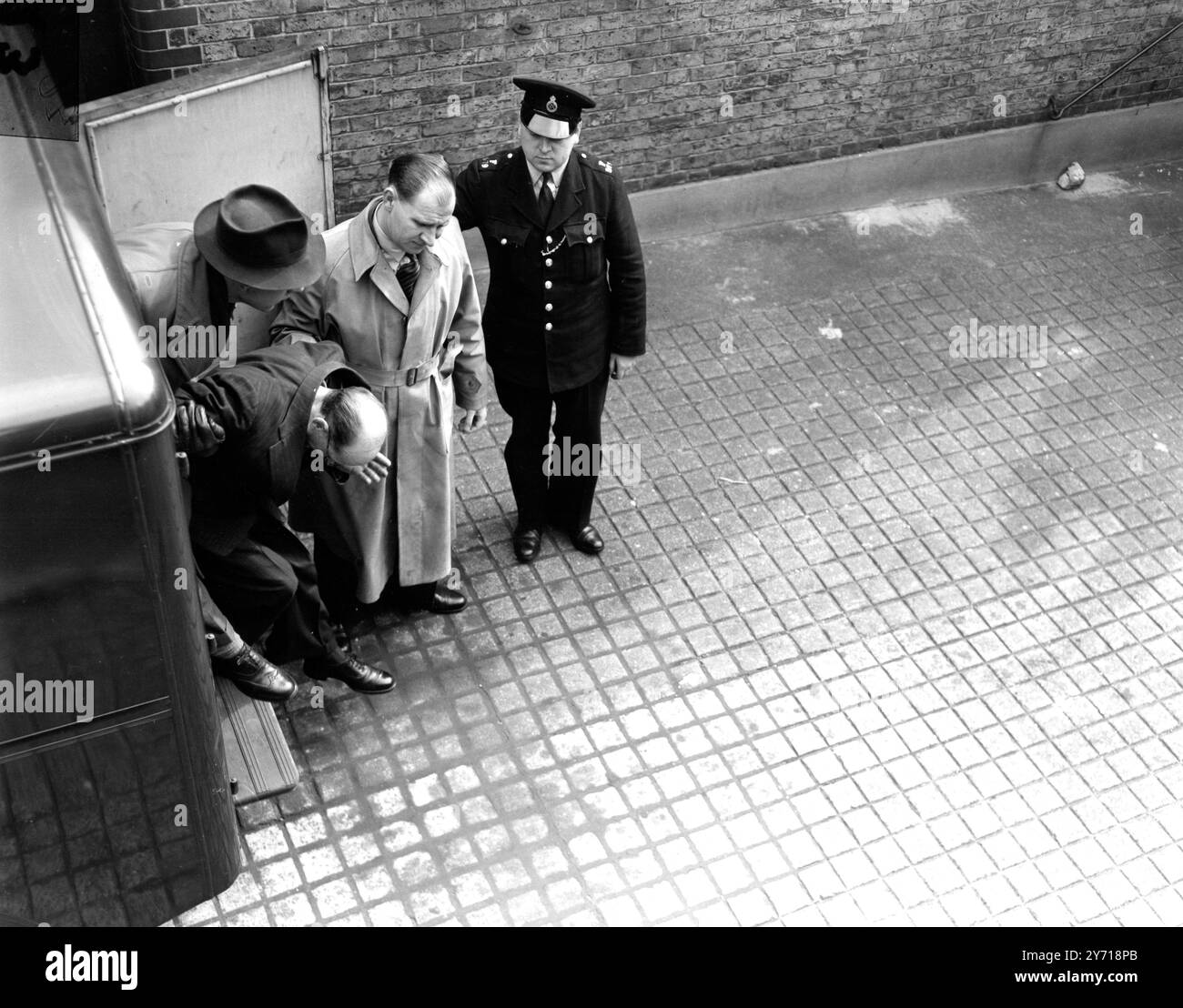 John Reginald Halliday Christie getting out of car Murderer 8 April ...