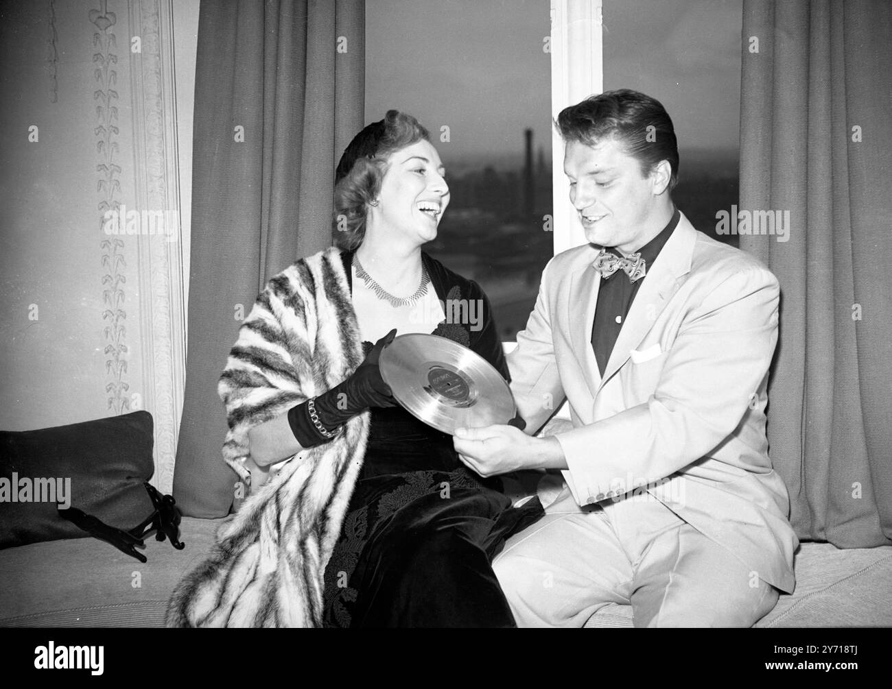 Top American singer Guy Mitchell over here for a Palladium engagement ...