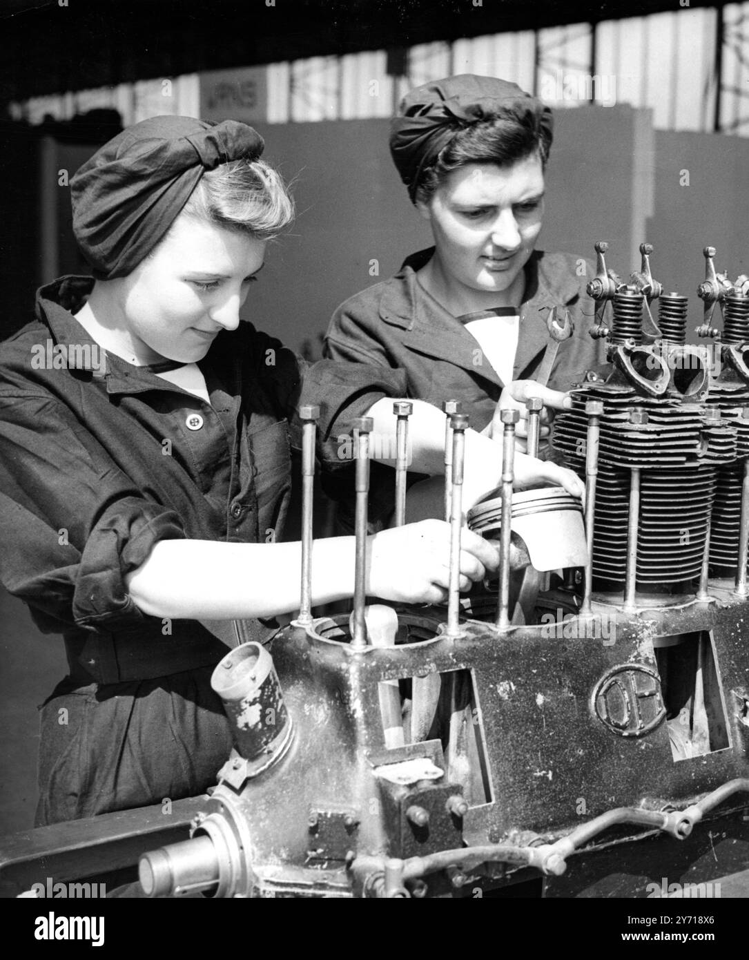 Wren aero engine mechanics Wren M Healey of Leeds (left) and Wren M ...