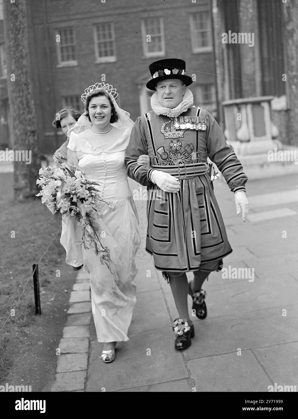 BRIDE WALKED TO HER TOWER WEDDING Bride who walked to her wedding was ...