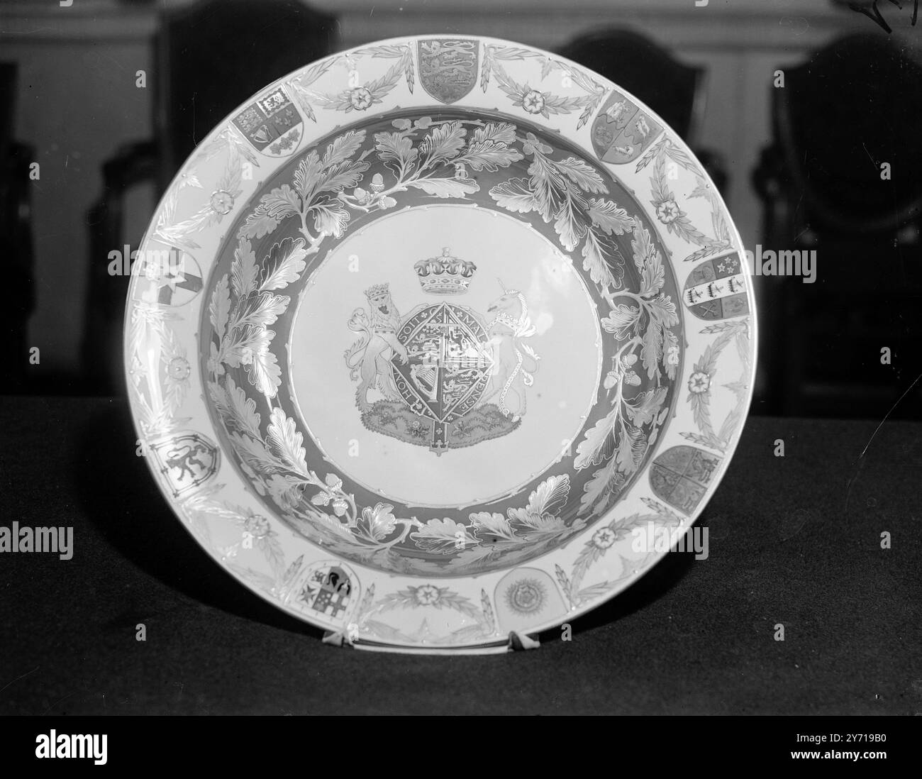 BRITISH POTTERY'S GIFT TO PRINCESS An elaborately decorated Spode China ...