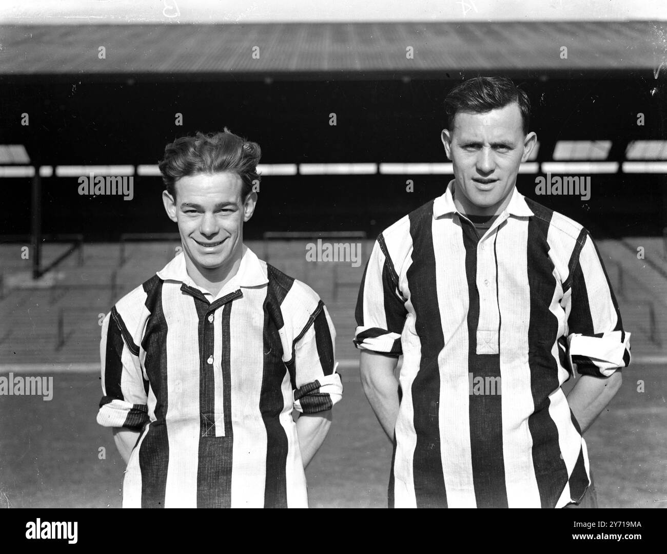 BOB COWELL (left ) Full Back and ERNIE TAYLOR ( right ) Inside Left . 8 ...