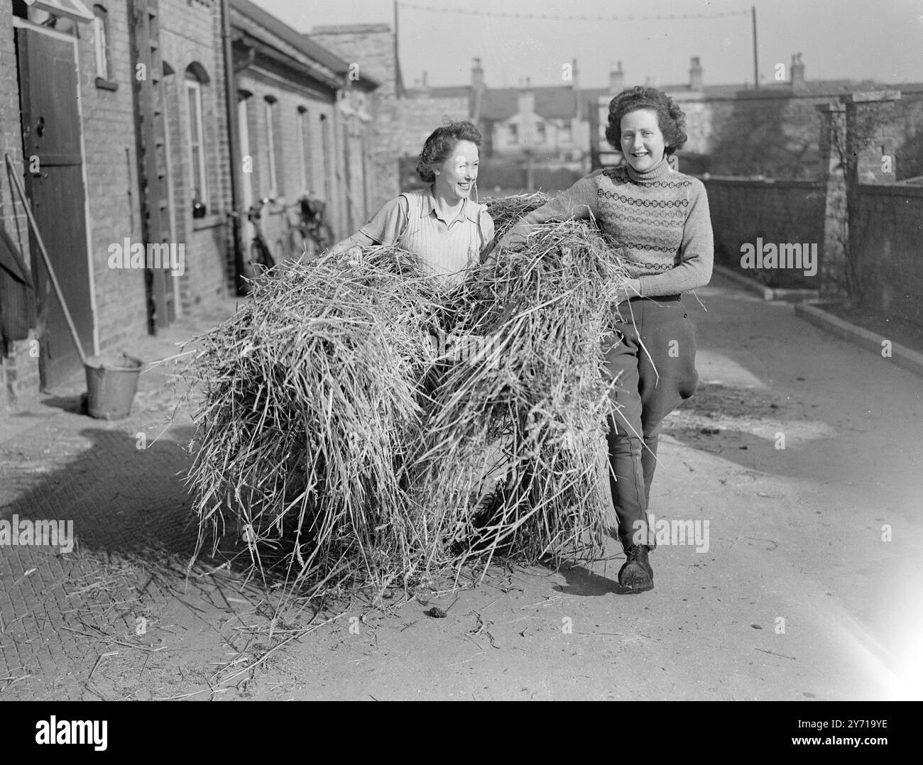 FAIR STABLE '' LADS '' Two girls with a great love of horses are curly ...