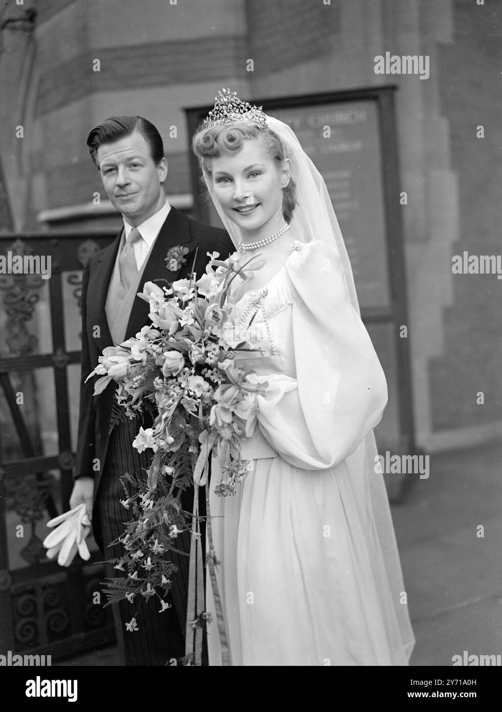 SATURDAY'S BRIDE Tall , fair - haired West End actress , APRIL STRIDE ...