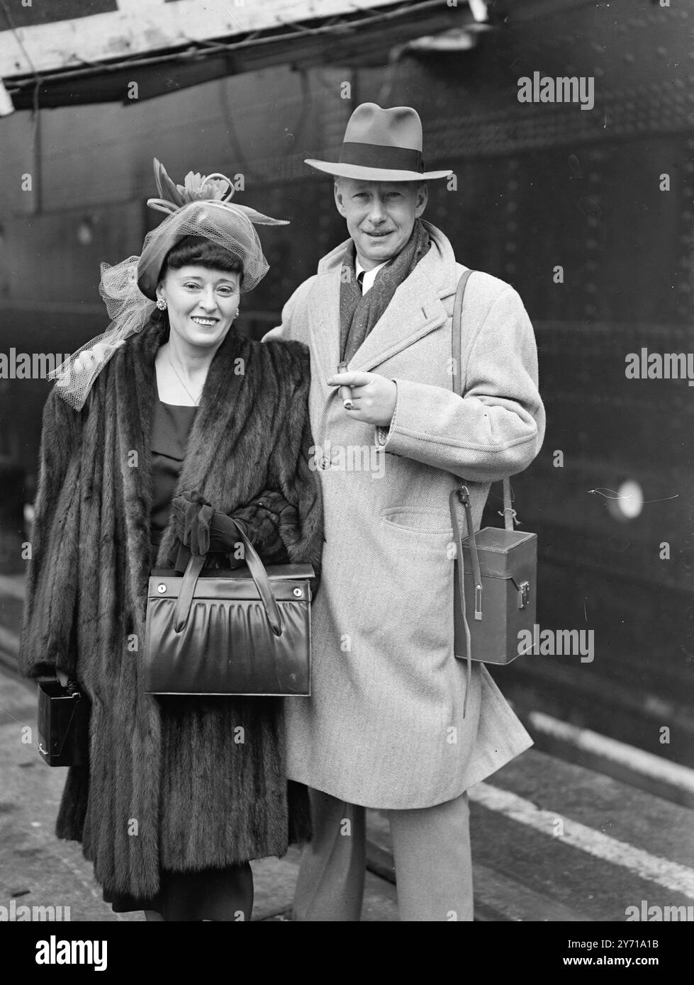 RAY NOBLE AND WIFE Dance band leader Mr . RAY NOBLE and his wife ...