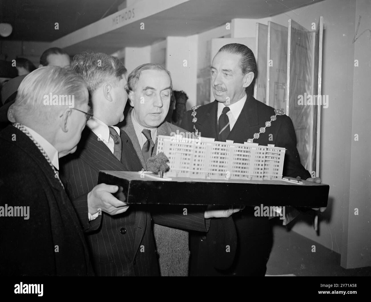 BERLIN'S LORD MAYOR STUDIES BRITAIN'S HOUSING HERR ERNST REUTER ...