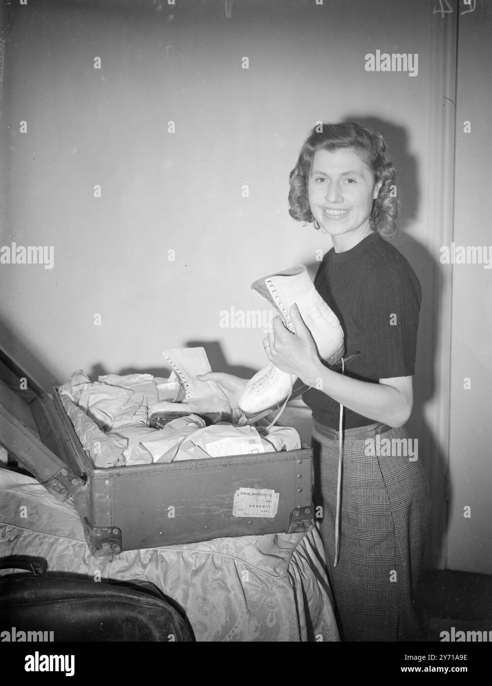 U.S.A. WILL SEE HER Busy preparing for her forthcoming trip to the U.S ...