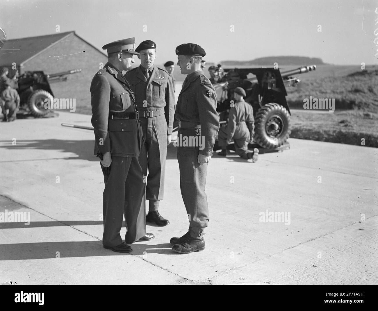 THE CHEID LOOKS ON - AS ARMY TRAINS FIELD MARSHALL SIR WILLIAM SLIM ...