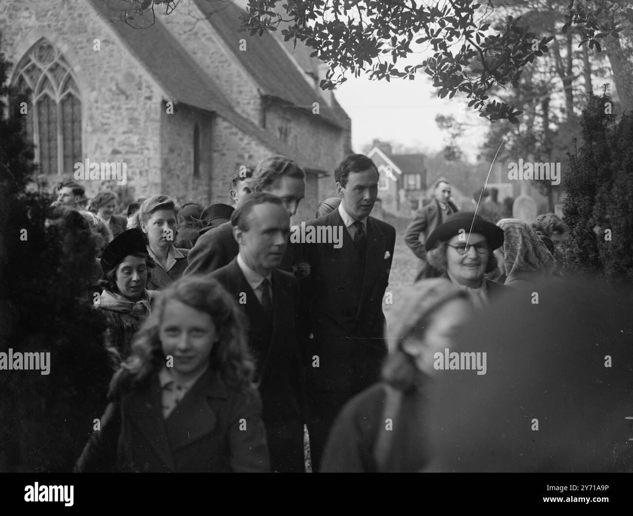 PRINCESS MARGARET GOES TO CHURCH WITH THE EGERTONS PRINCESS MARGARET ...