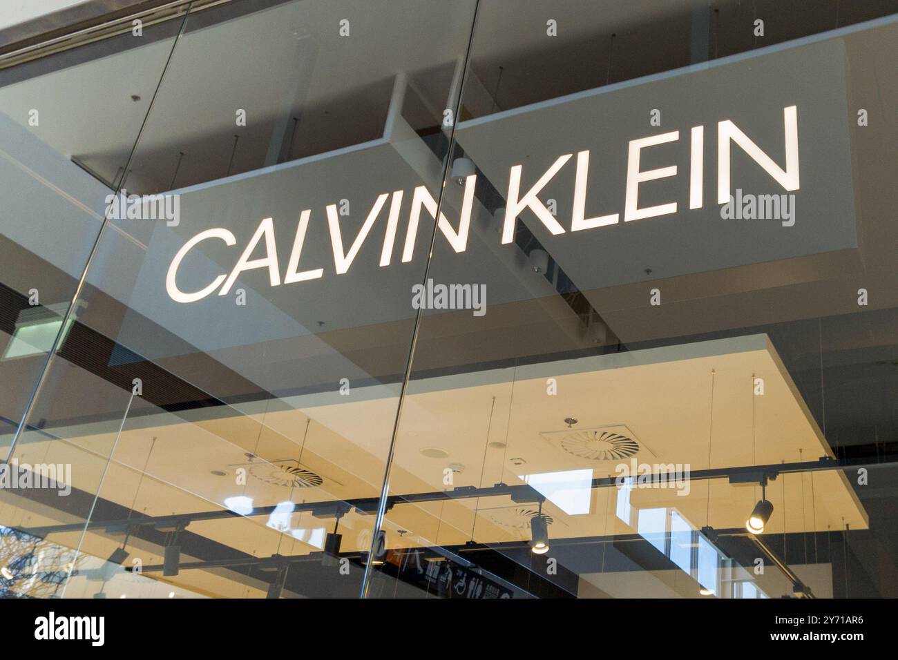 Lubon, Poland. 27 September, 2024. Calvin Klein Storefront Sign Stock ...