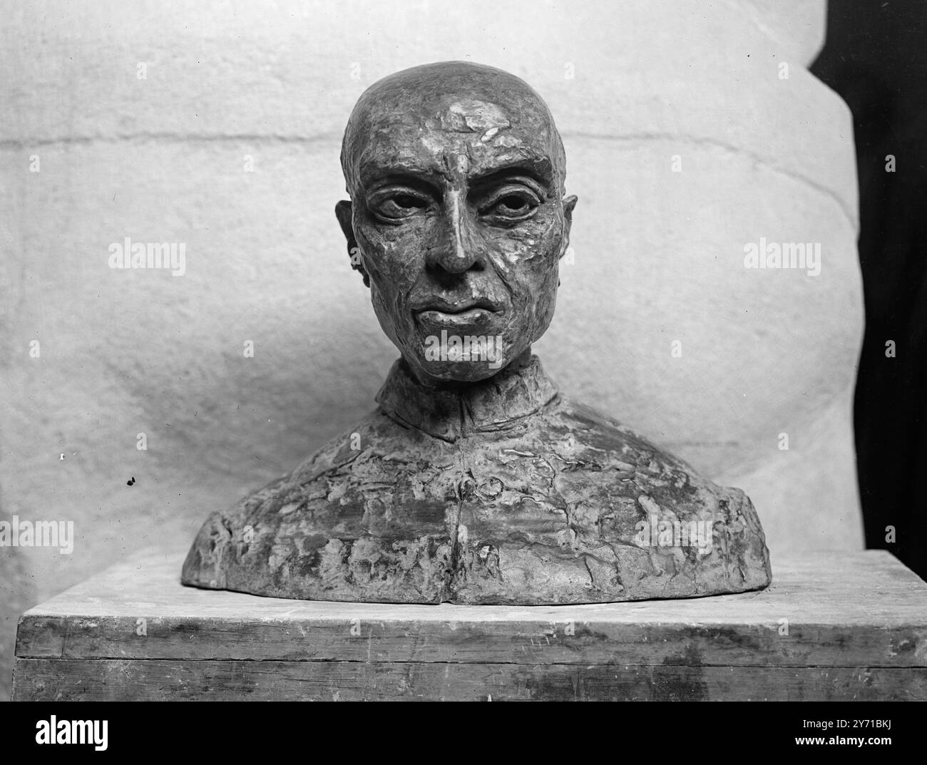 EPSTEIN'S BUST OF PAND IT NEHRU This finished bust of India's Premier ...