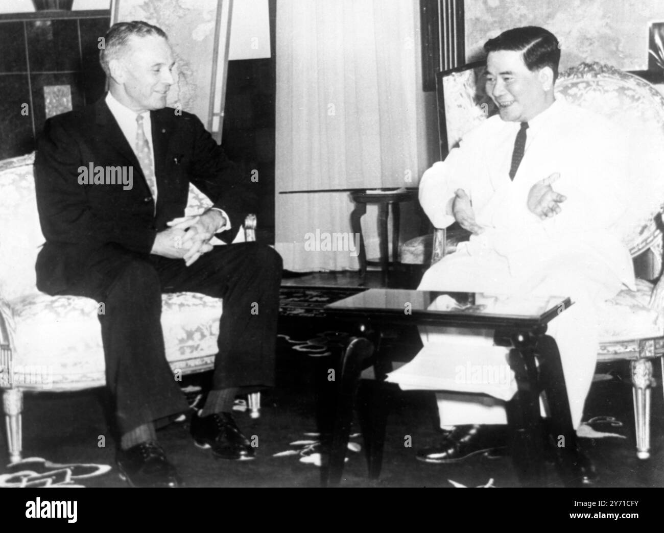 General Maxwell Taylor (left) , President Kennedy's military adviser ...