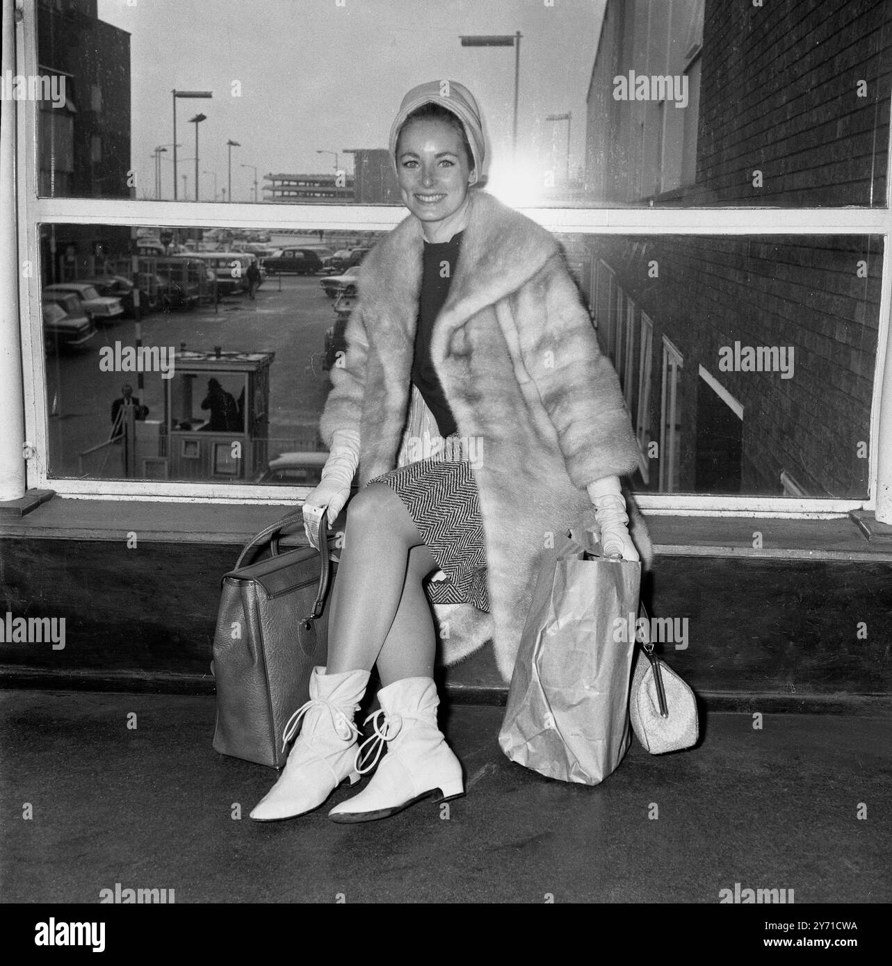 London airport : Exuding charm , Hollywood 's Charmian Carr (18) , is ...