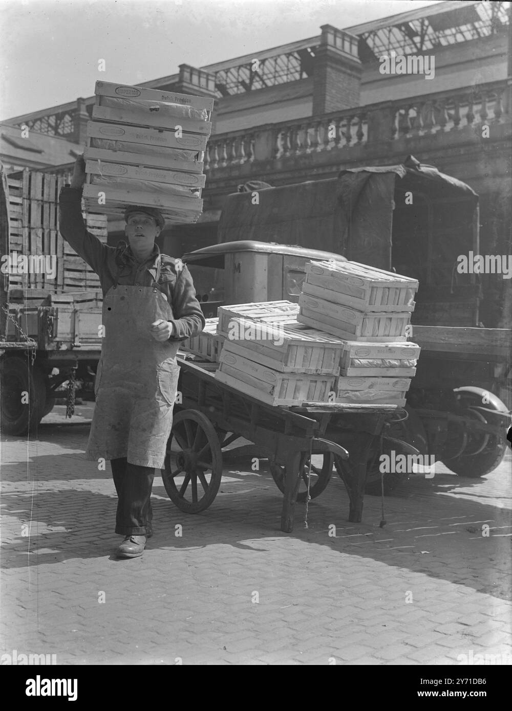 Stacked market Black and White Stock Photos & Images - Alamy