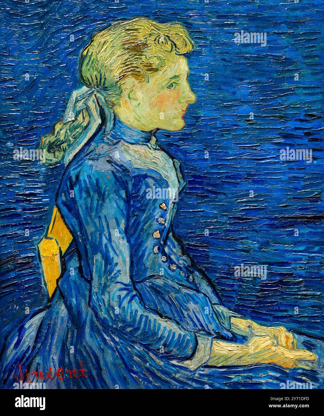 Portrait of Adeline Ravoux, the Innkeeper's Daughter, Vincent van Gogh ...