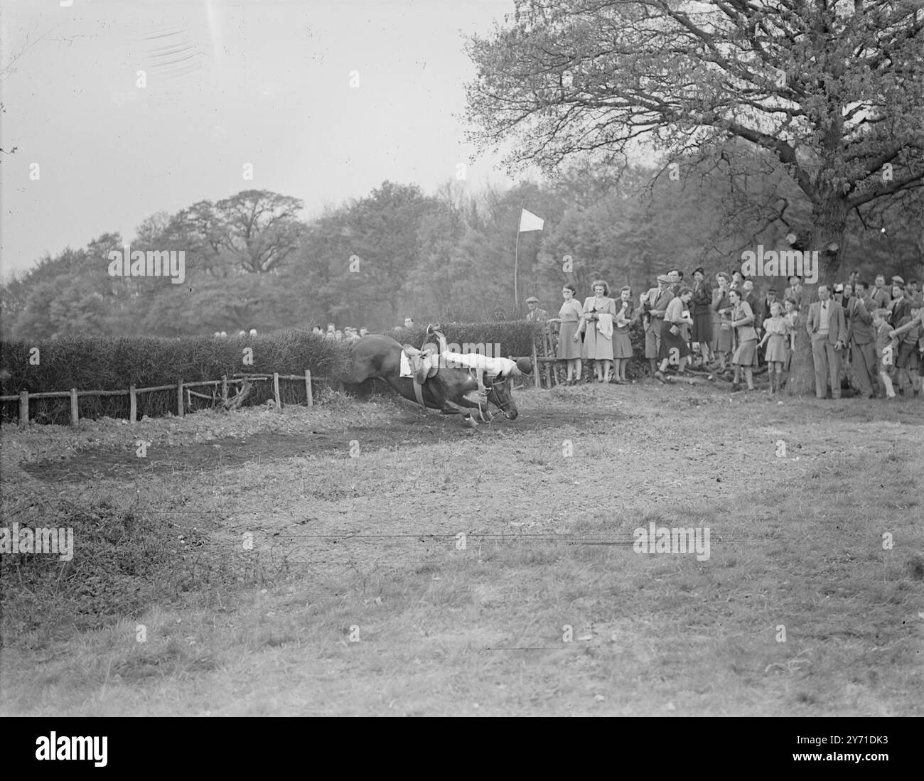 Hurdle fall Black and White Stock Photos & Images - Alamy