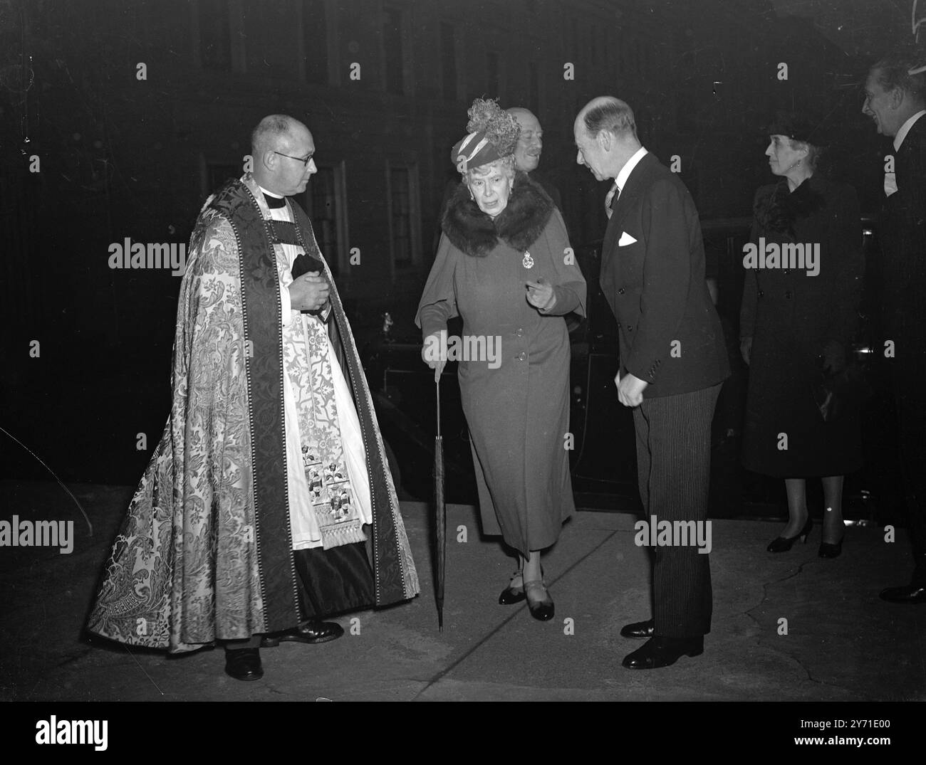 QUEEN MARY ATTENDS GUARDS CAROL SERVICEHER MAJESTY QUEEN MARY is ...