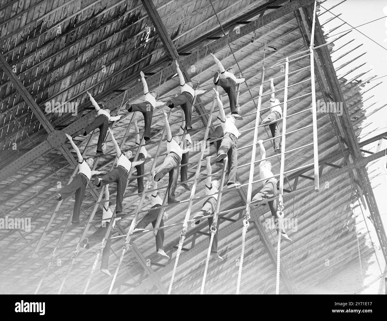 Rope ladder window Black and White Stock Photos & Images - Alamy
