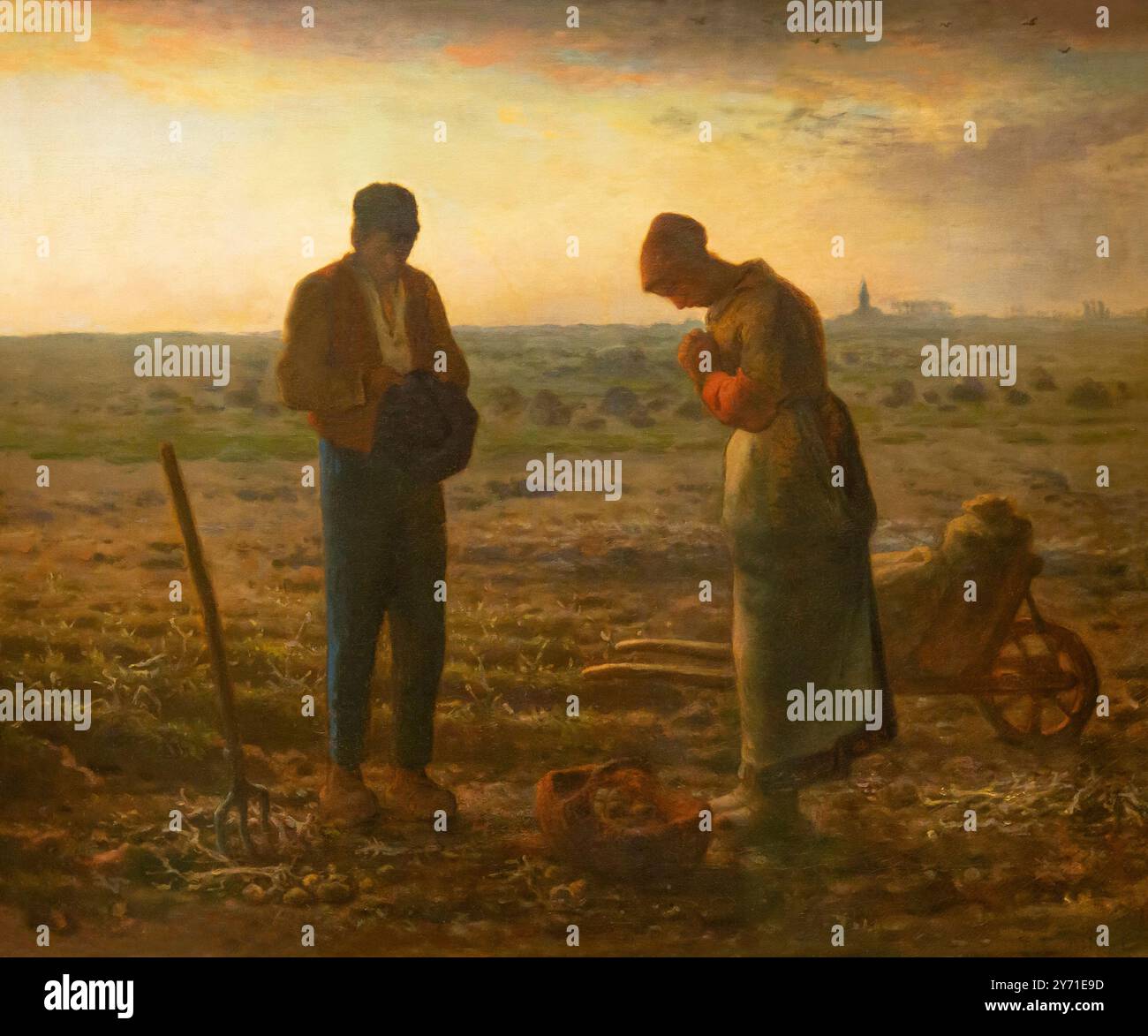 L'angelus by millet hi-res stock photography and images - Alamy