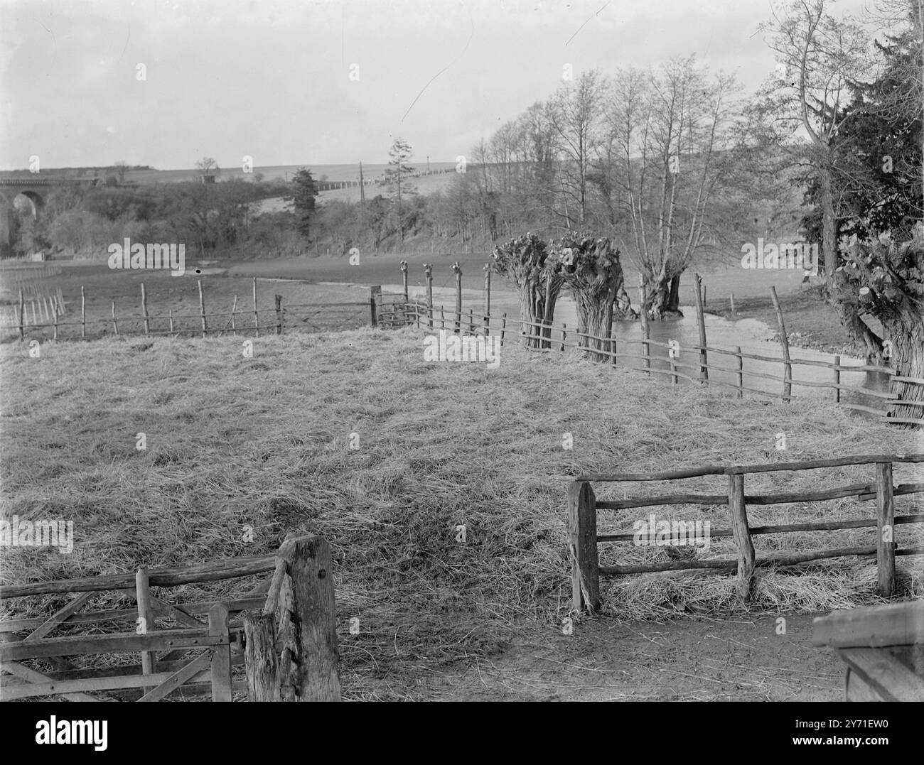Country Scene . c. 1940 Stock Photo - Alamy
