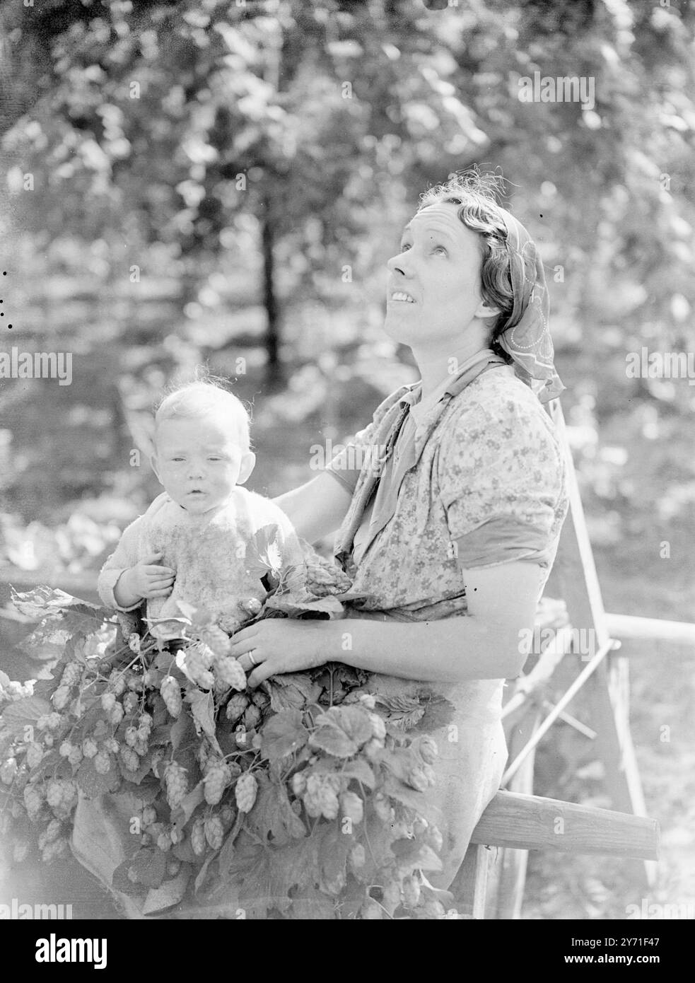 Hop pickers kent 1950s hi-res stock photography and images - Alamy