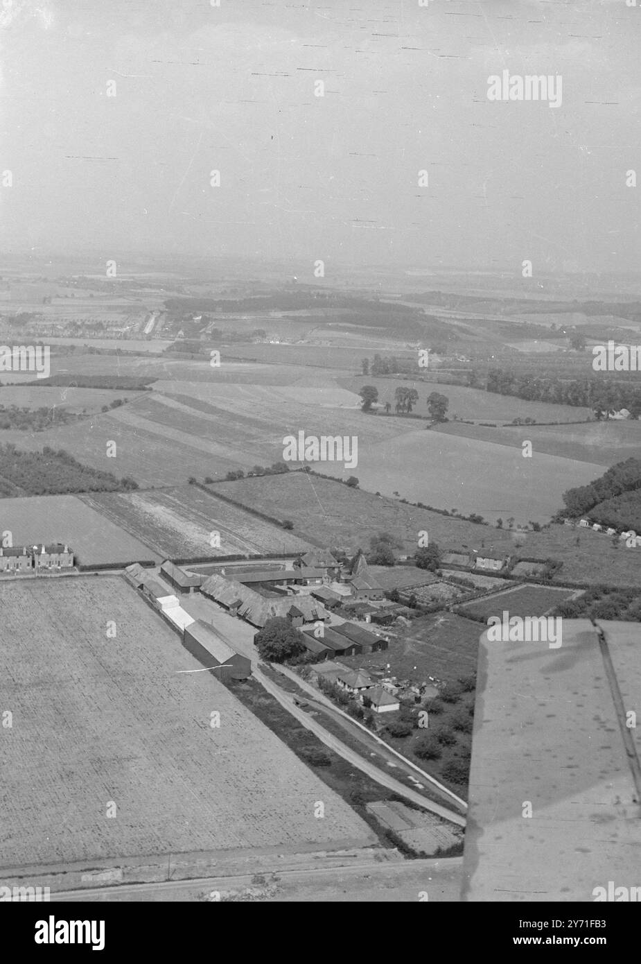 Aerial views -Wested Farm - Crockenhill . c. 1940 Stock Photo - Alamy