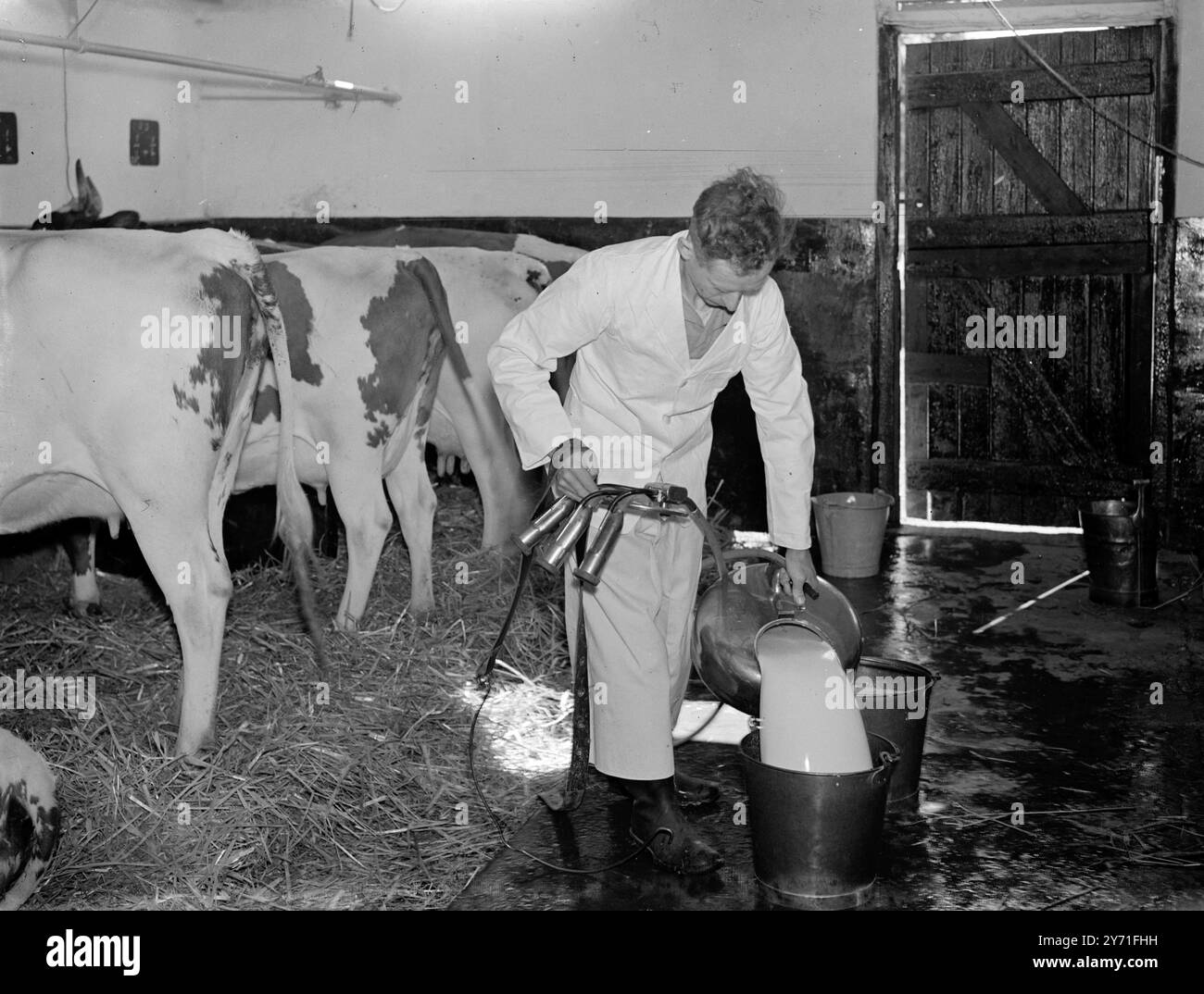 Surge , milking machine . 1940 Stock Photo - Alamy