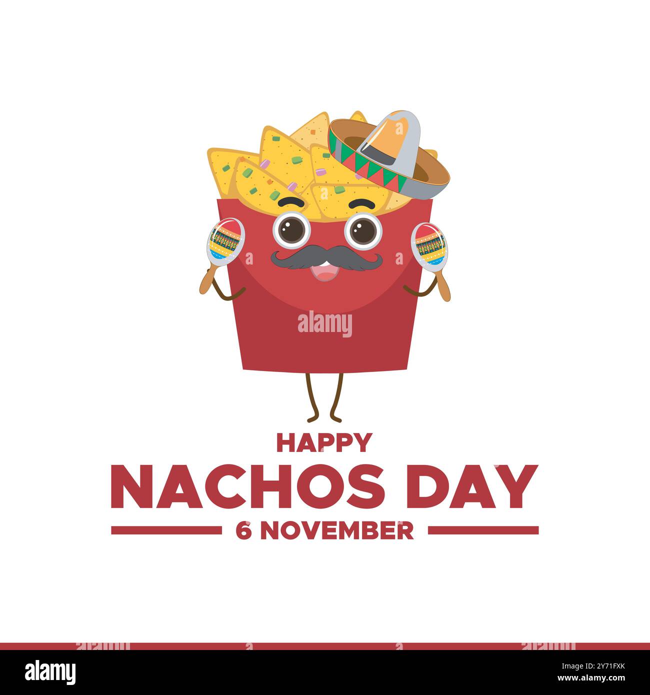 happy Nachos Day, 6th November Nachos Day, social media template, post ...