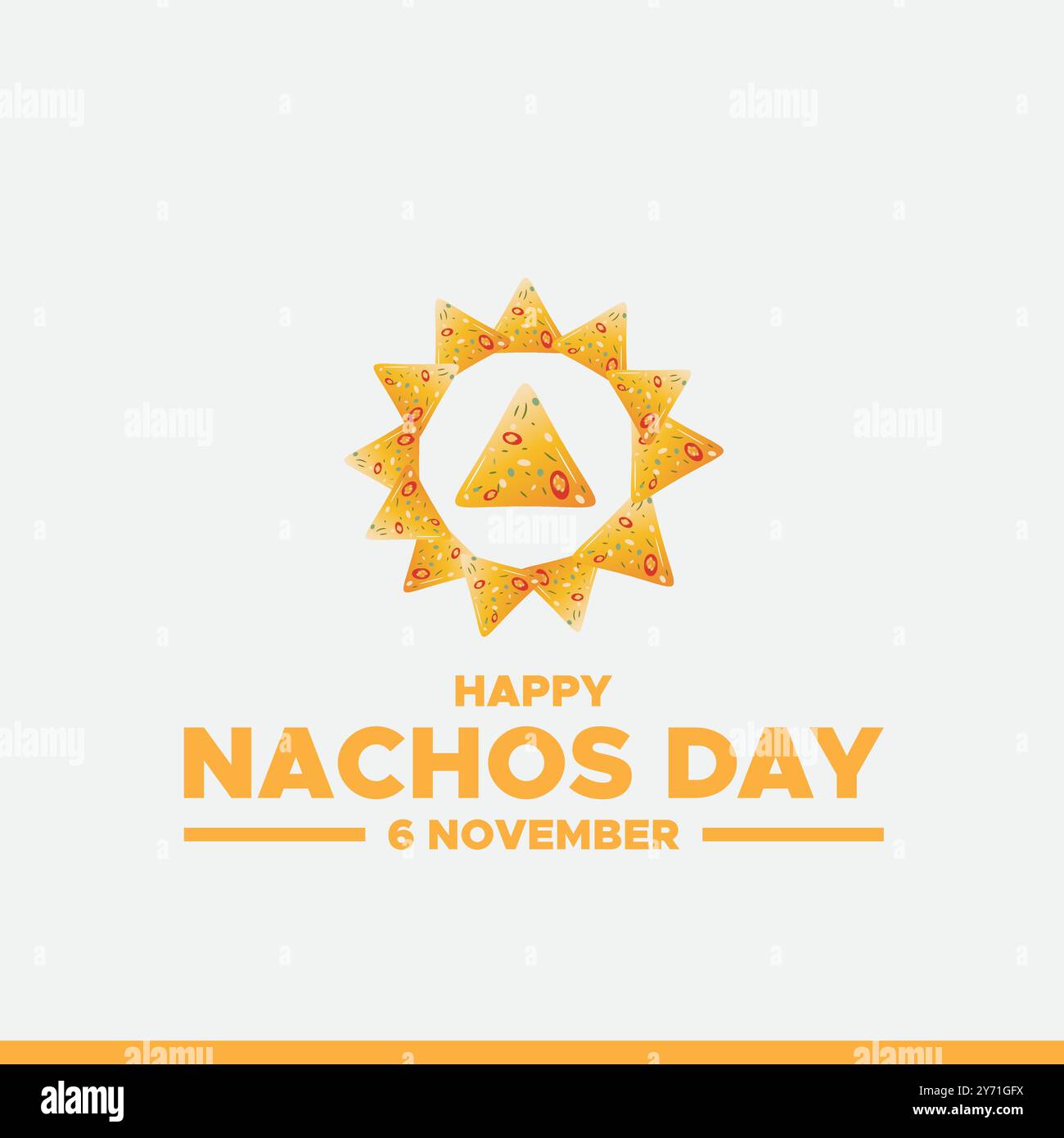 happy Nachos Day, 6th November Nachos Day, social media template, post ...
