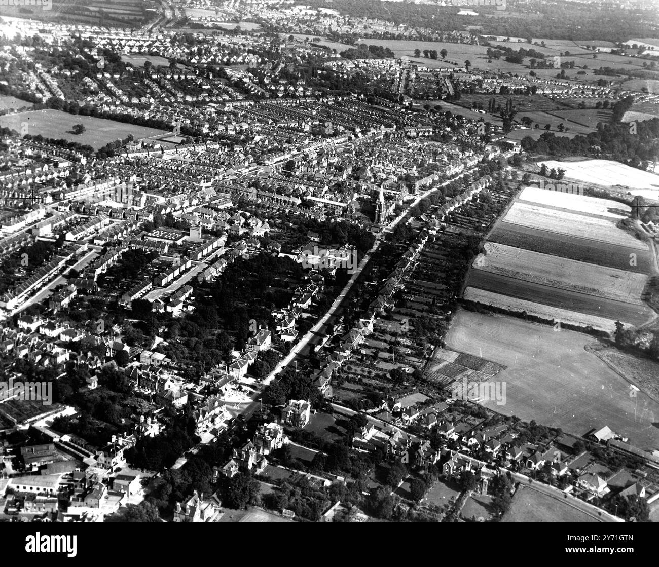 Bromley aerial Black and White Stock Photos & Images - Alamy