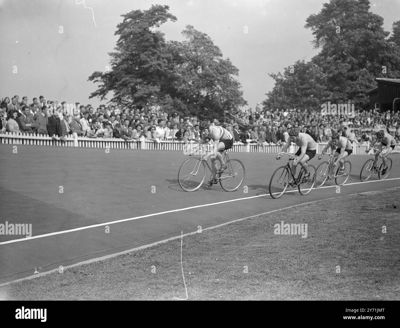 OLYMPIC CYCLING TRIALS AT HERNE HILL . The first Cycle Race Meeting of 1948 was held ay Herne ...