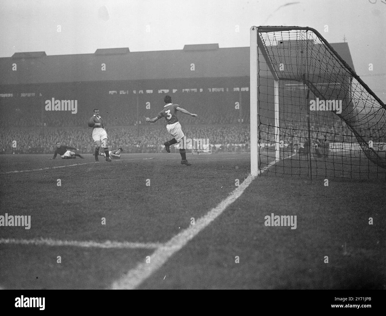 MANCHESTER LEFT BACK CLEARS DURING DANGEROUS MOMENT . ASTON ...