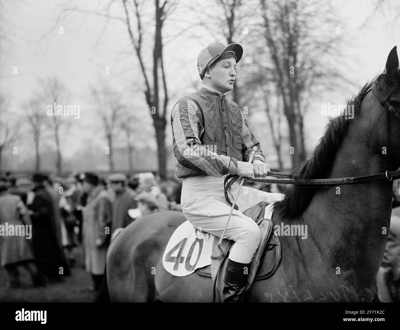 YOUNG JOCKEY FROM WALES KENNETH MULLINS , the young jockey riding for ...